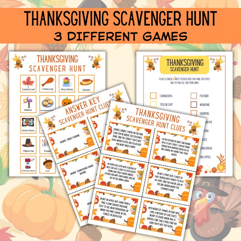 Fall Scavenger Hunt Printable Fun Activities for Kids Print at Home ...