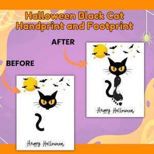 Halloween Footprint Art | Trick or Treat Smell My Feet | DIY Handprint ...