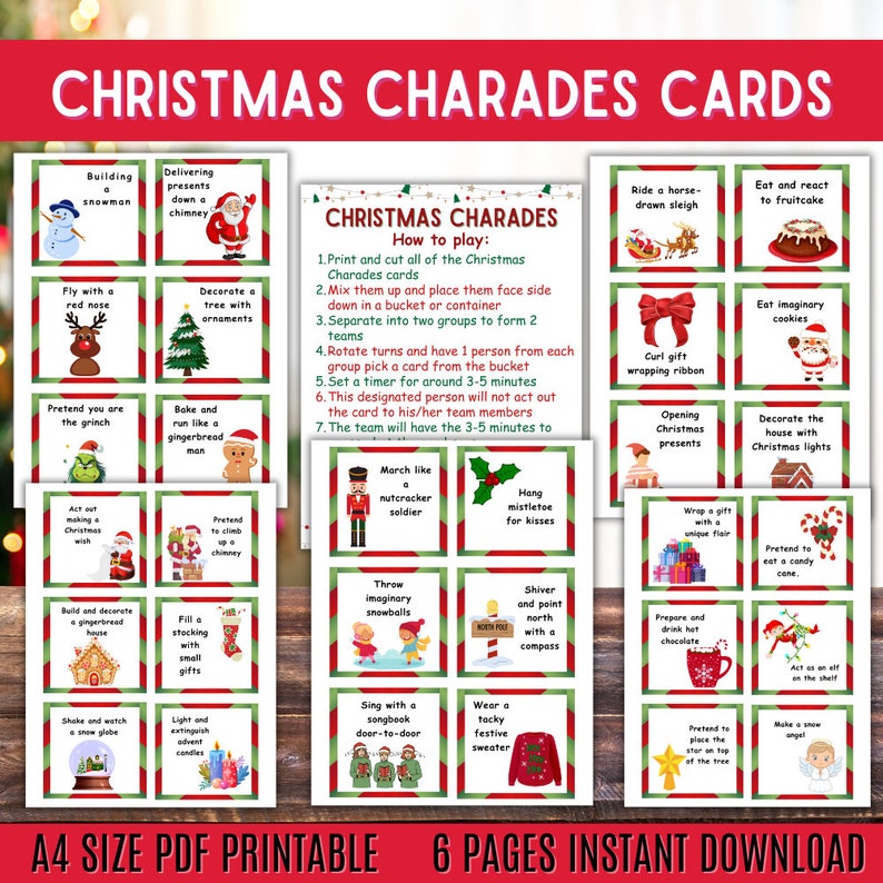 Christmas Party Game | INSTANT DOWNLOAD | Holiday Games | Christmas ...