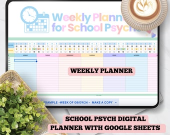 School Psychologist Planner - Geometric - Etsy