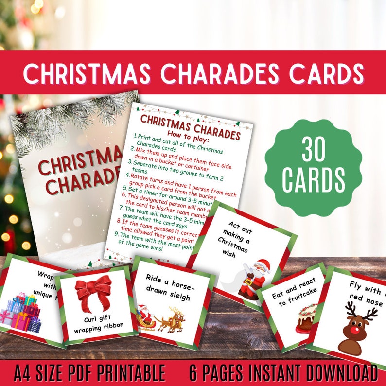 Christmas Party Game | INSTANT DOWNLOAD | Holiday Games | Christmas ...