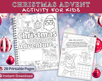 25 Days of Christmas Printable Countdown to Christmas Advent Calendar ...