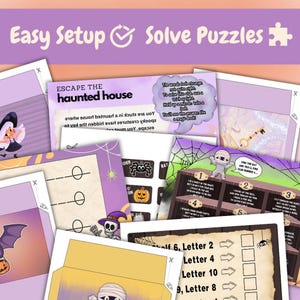 Kids Escape Room Kit | Printable Halloween Adventure | Fun Family Game ...