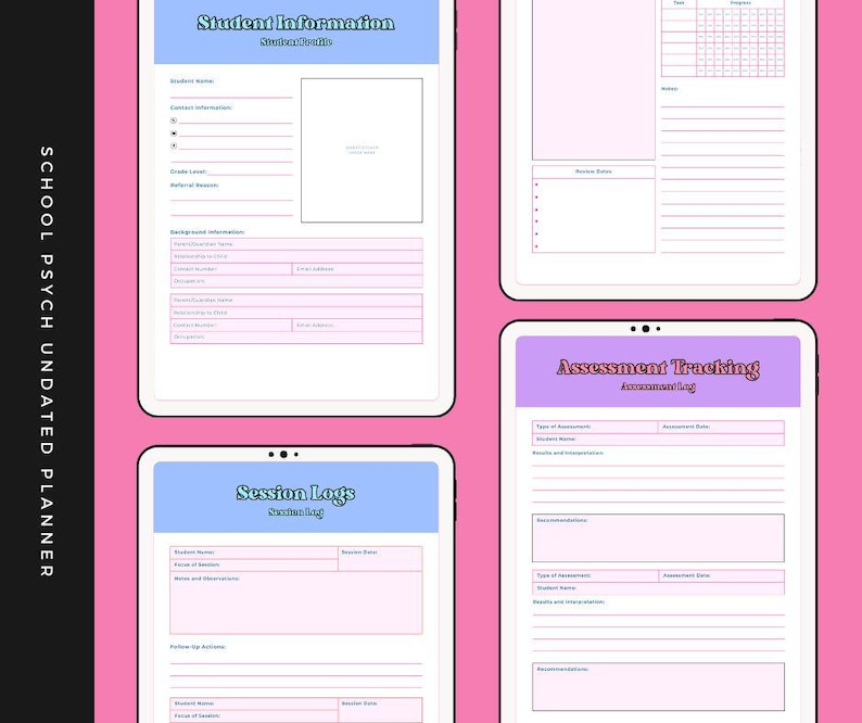 School Psychologist | Digital Planner | Digital Download | iPad Planner ...