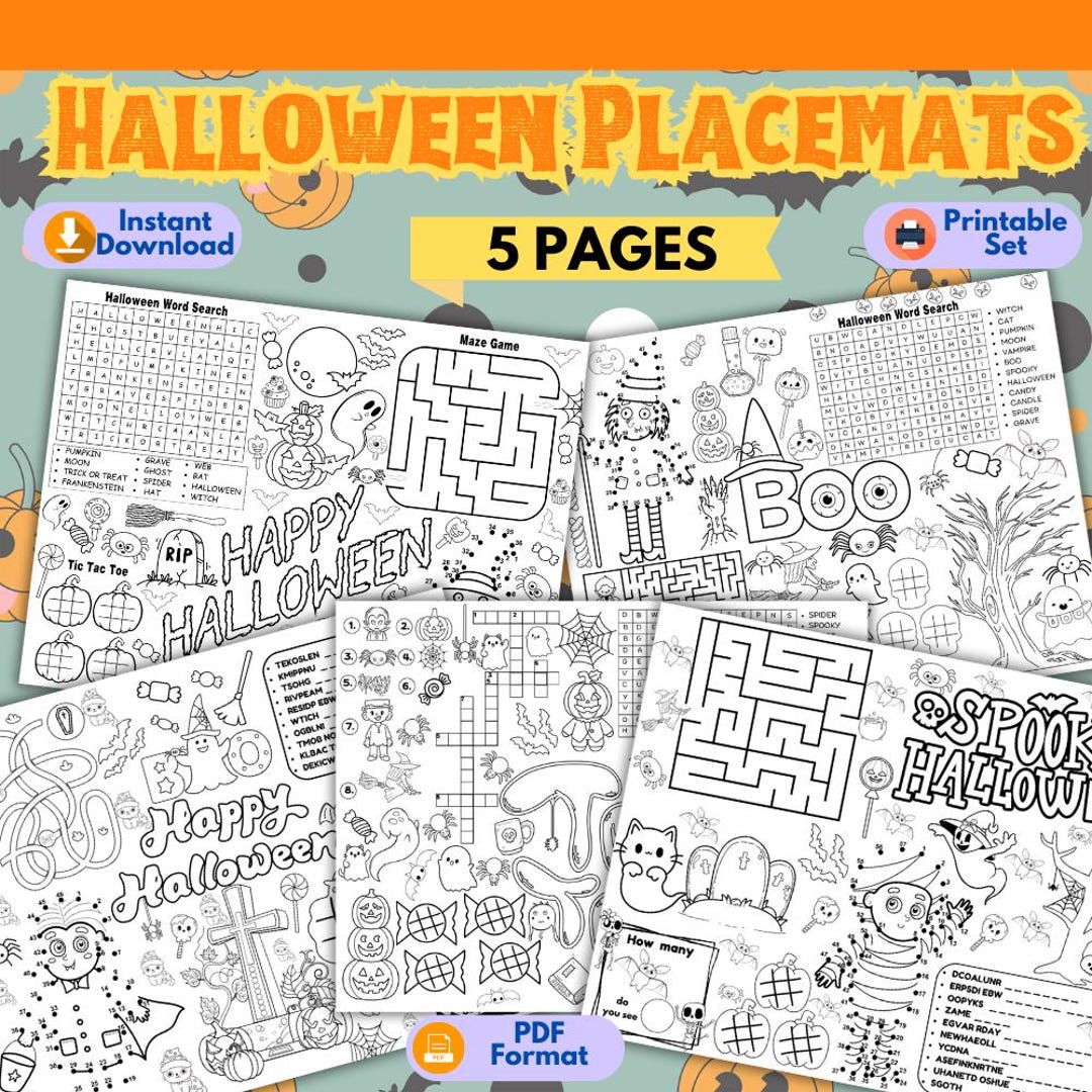 Halloween Kids Activity Sheet | Printable Halloween Coloring ...