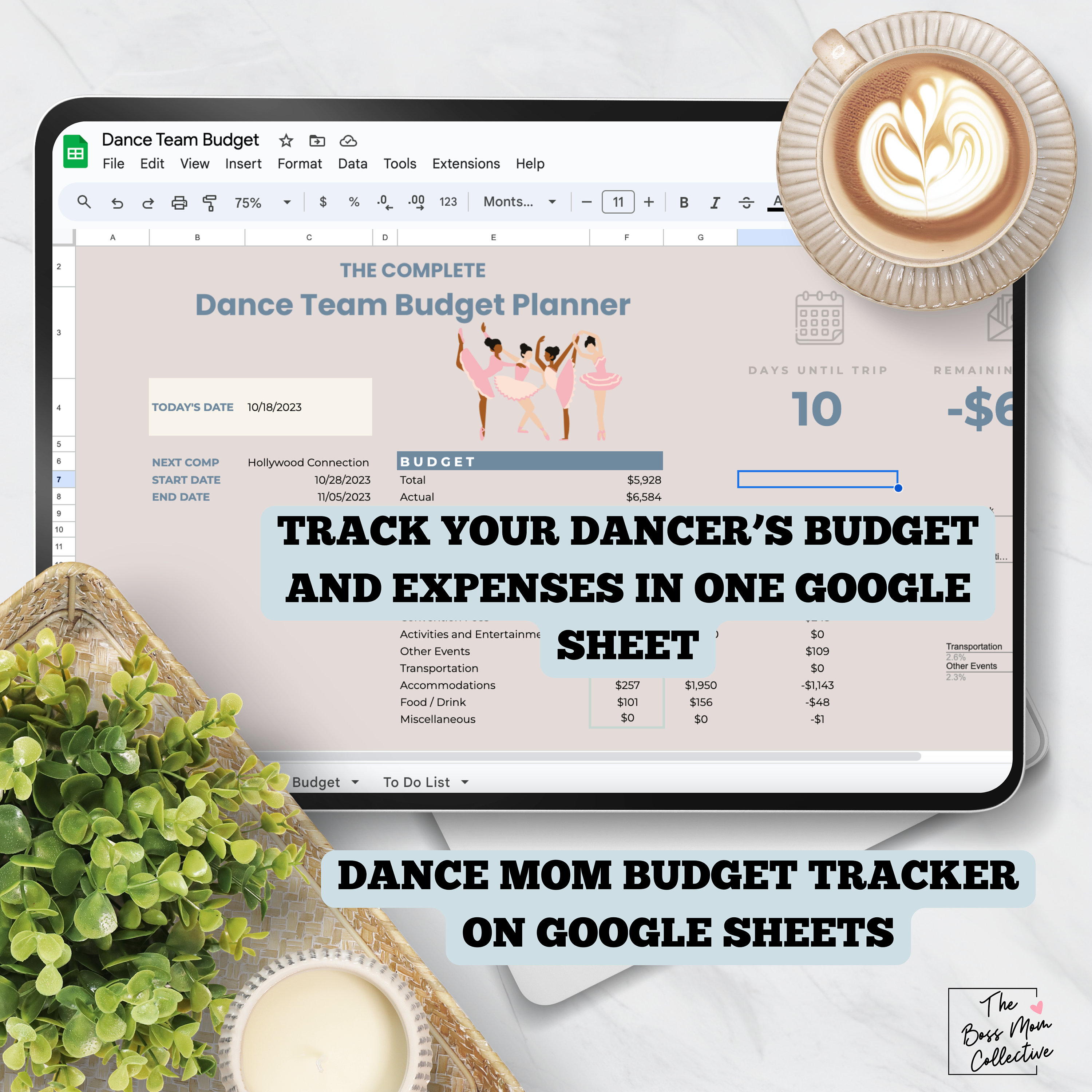 Dance Expenses | Paycheck Budget Tracker | Dance Budget | Debt Snowball ...