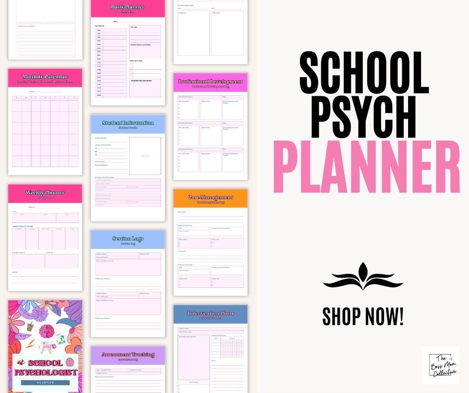 School Psychologist | Digital Planner | Digital Download | iPad Planner ...