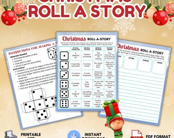 Christmas Roll a Story - Creative Writing Prompt Activity - Printable ...