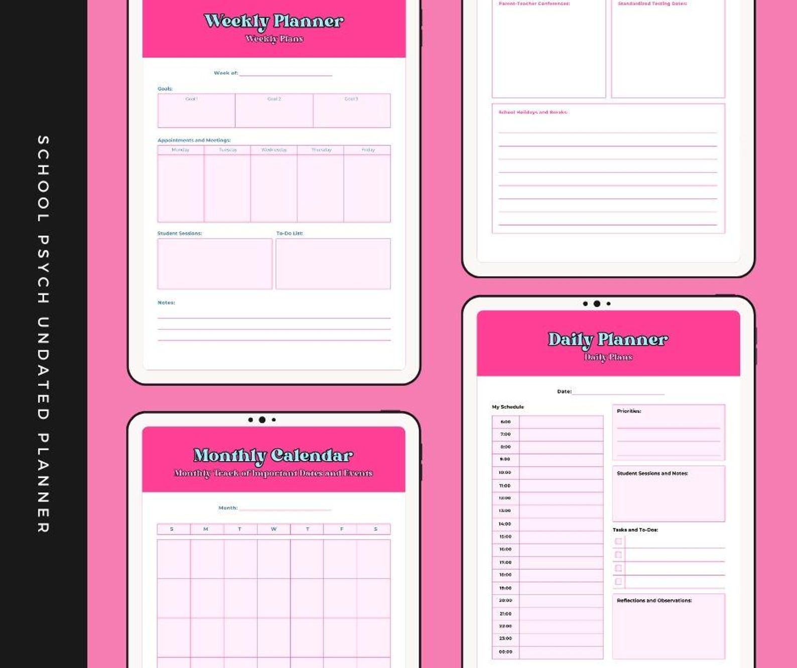 School Psychologist | Digital Planner | Digital Download | iPad Planner ...