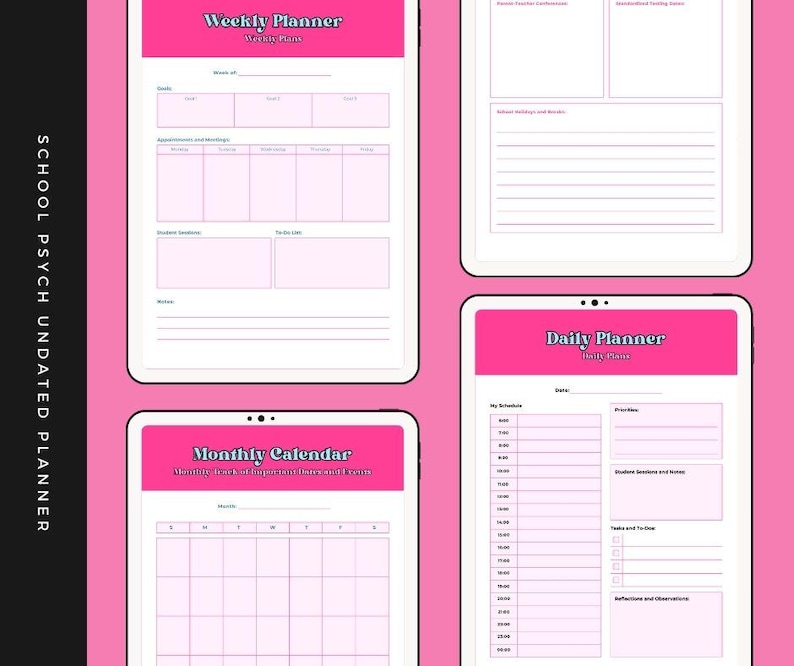 School Psychologist | Digital Planner | Digital Download | iPad Planner ...