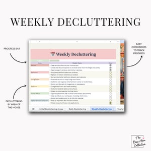 Declutter Planner Decluttering List Decluttering Checklist Google ...