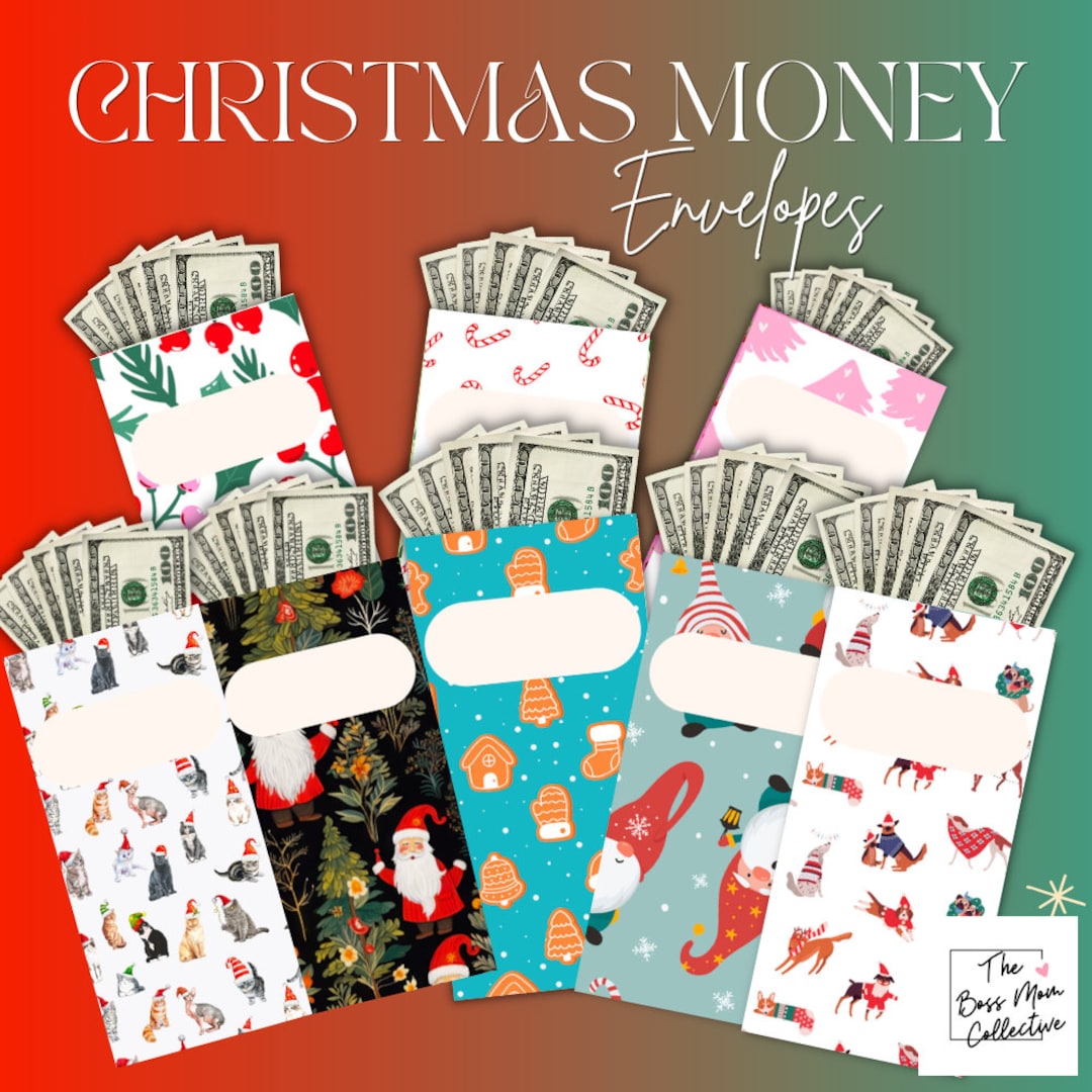 Christmas Money Envelope | Cash Holder | Holiday Money Envelope Frame ...