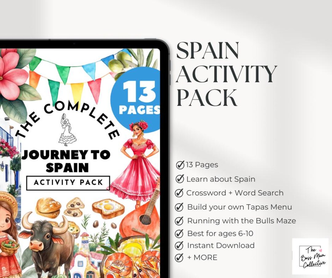 Discover Spain Kids Printable | Printable Travel Activities | Coloring ...