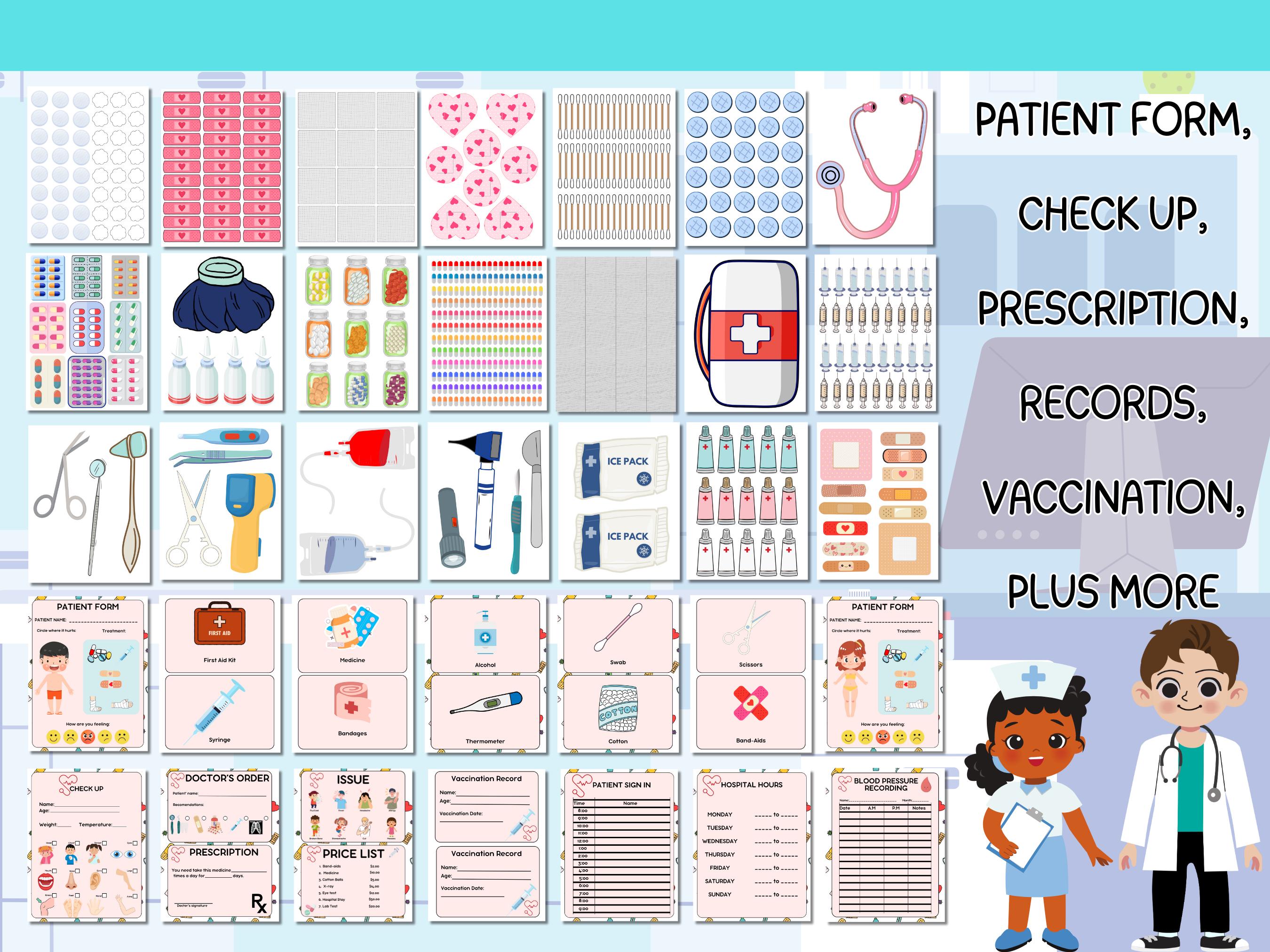 Doctor's Office Pretend Play Printables | Fun Medical Role-play ...