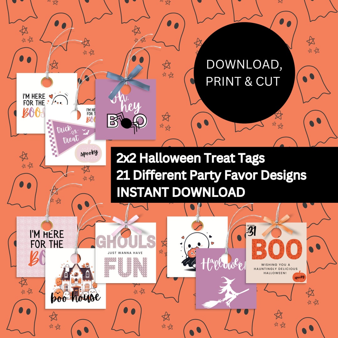 Instant Download | Printable Witching You A Happy Halloween Gift Tag ...