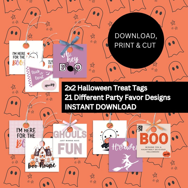 Instant Download | Printable Witching You A Happy Halloween Gift Tag ...