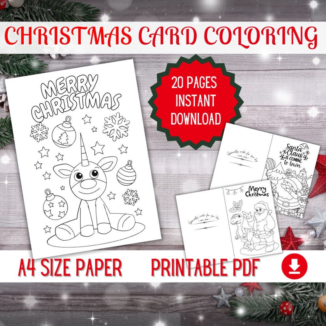 Instant Download | Christmas Activities | Printable Christmas Card for ...