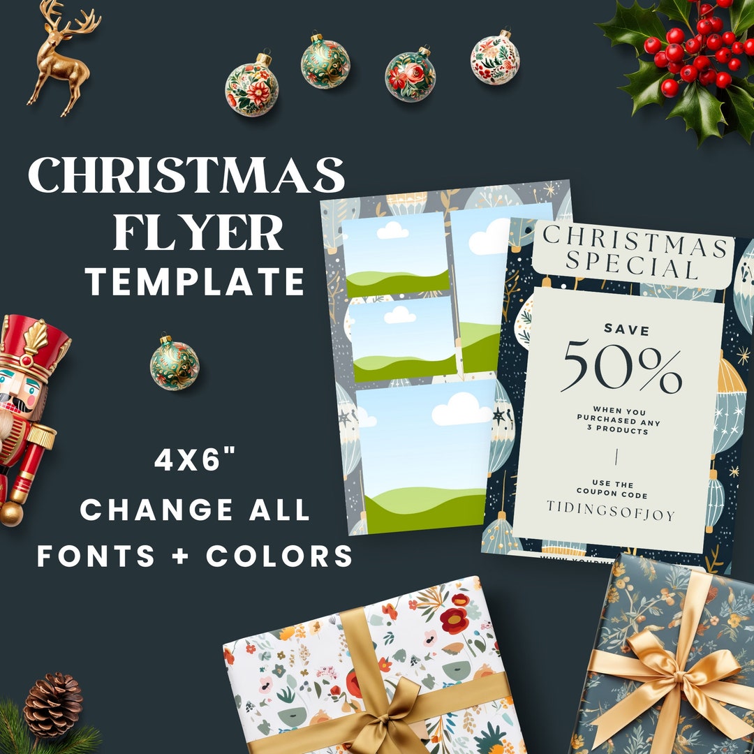Business Flyer | Editable Christmas Flyer | Craft Fair Flyer | Business ...