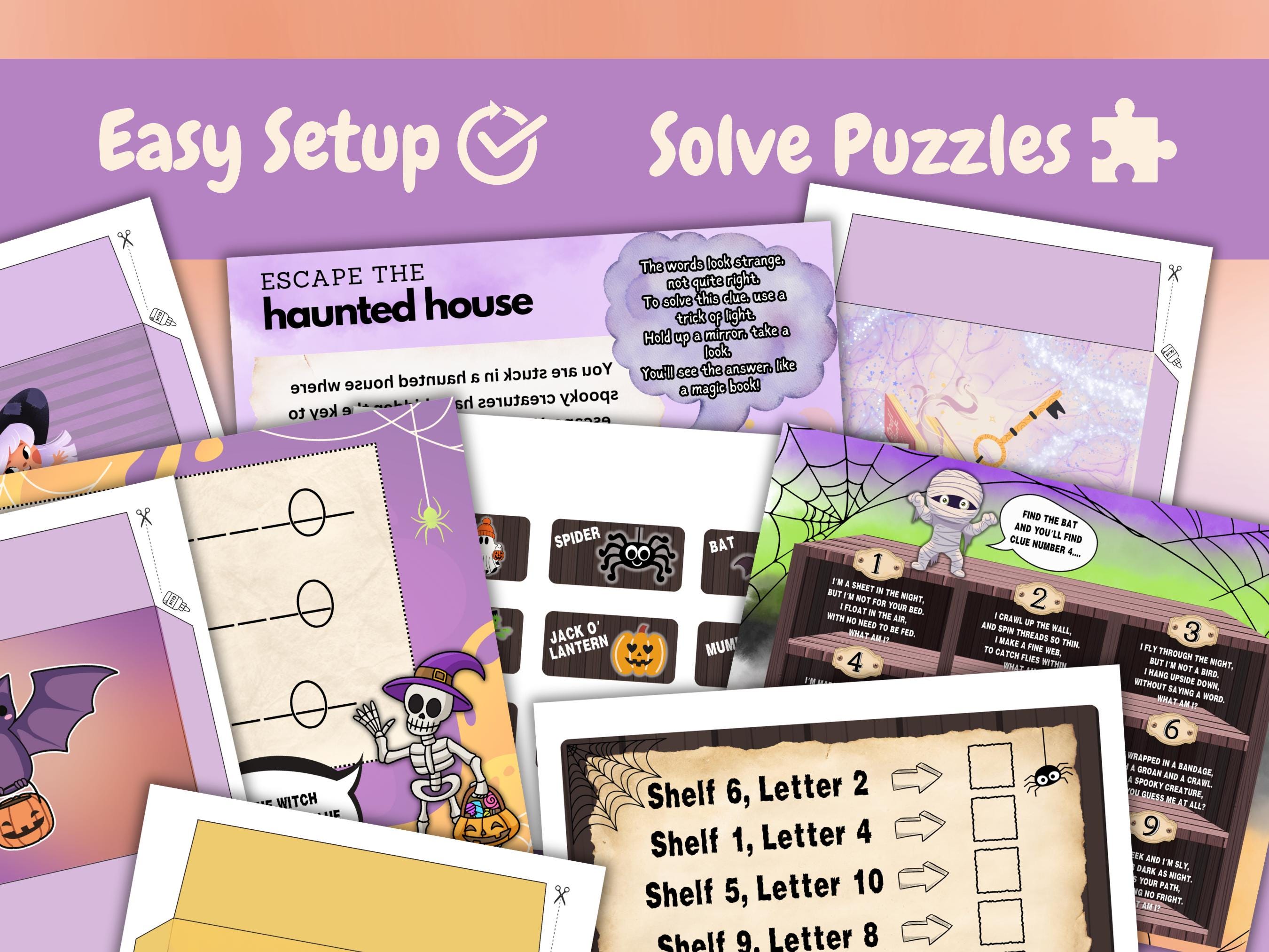 Kids Escape Room Kit Printable Halloween Adventure Fun Family Game ...