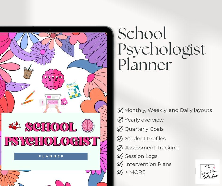 School Psychologist | Digital Planner | Digital Download | iPad Planner ...