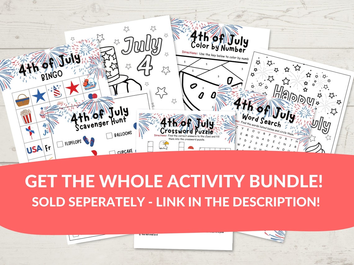 4th of July Word Search Printable 4th of July Kids Activities ...