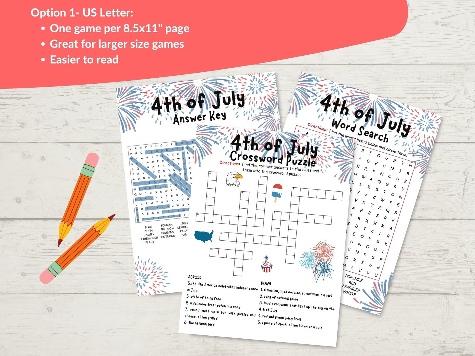 4th of July Word Search Printable 4th of July Kids Activities ...