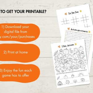 Fall Games and Word Search Bundle | Fall Kids Printable Activity Bundle ...