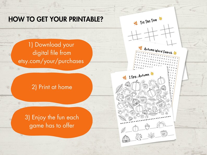 Fall Games and Word Search Bundle | Fall Kids Printable Activity Bundle ...