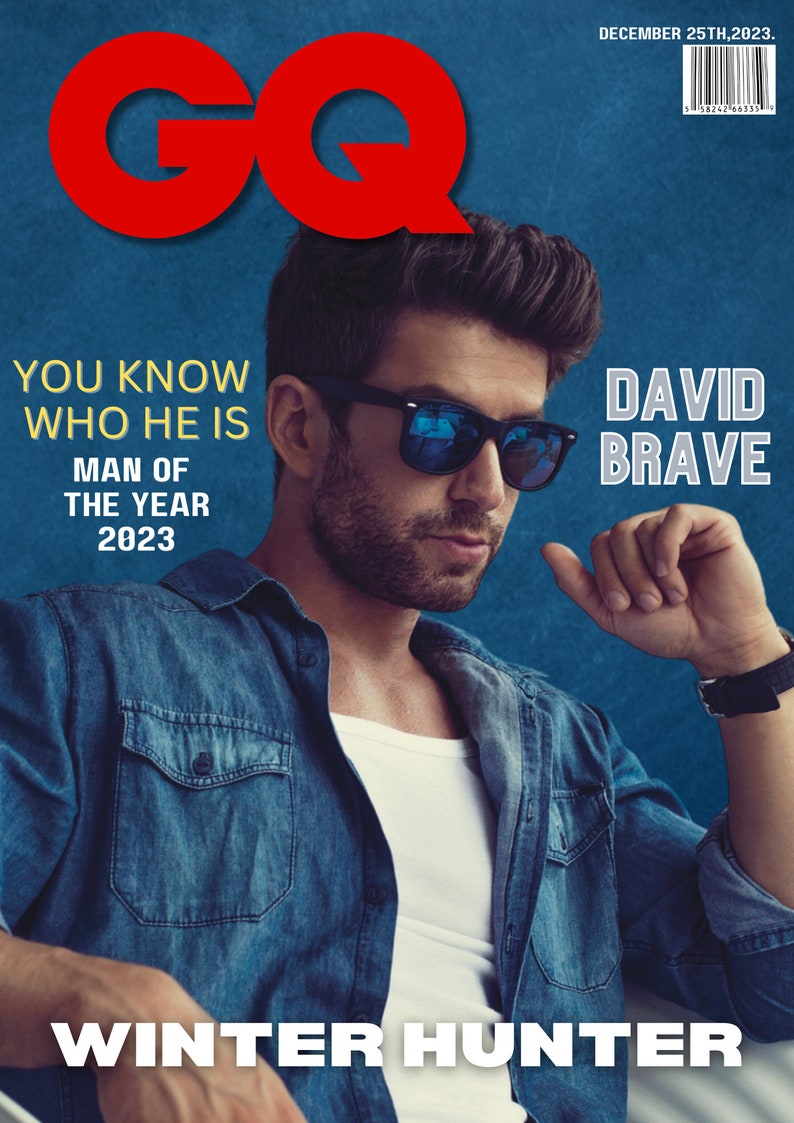 Custom GQ Magazine Cover, Person of the Year, Custom Design, Unique ...