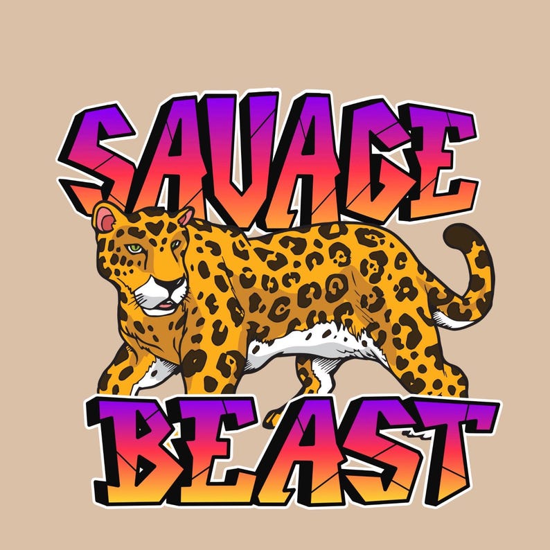 Savage Beast Png Design, Girl Gang Feminist Motorcycle Digital File ...