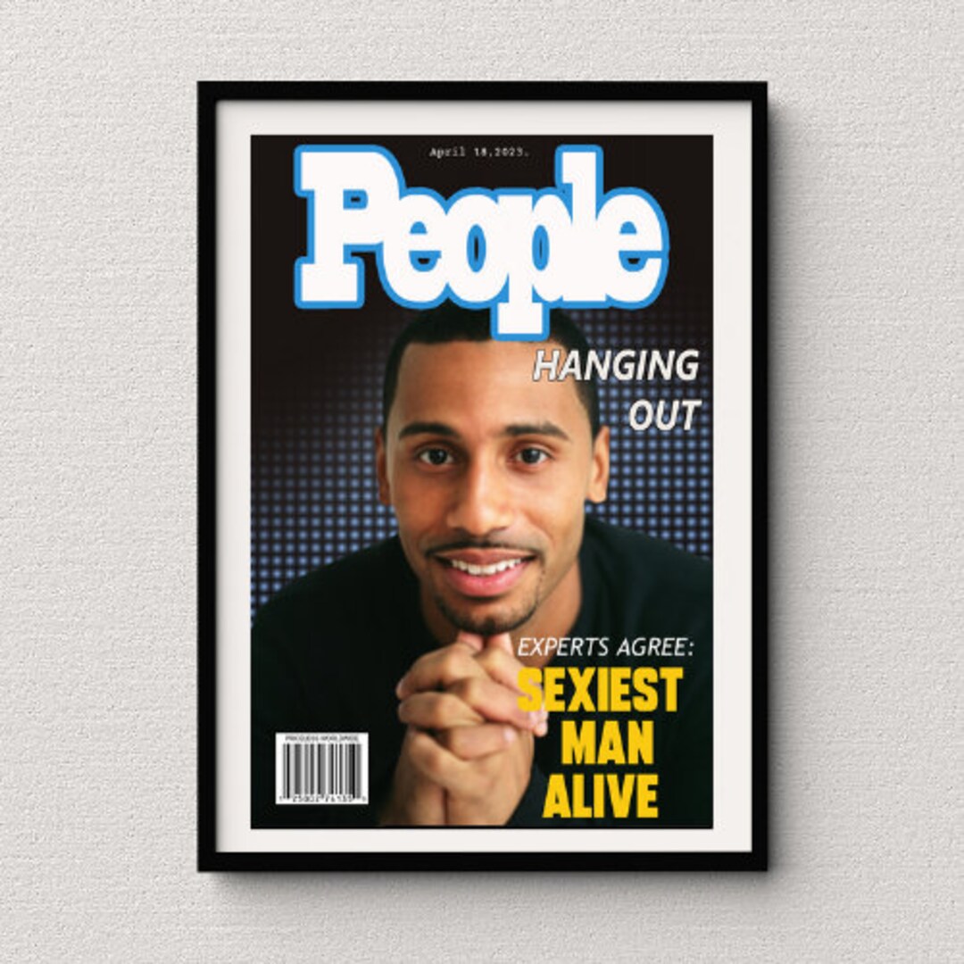 Custom People Magazine Cover, Sexiest Man Alive, Custom Design, Unique ...