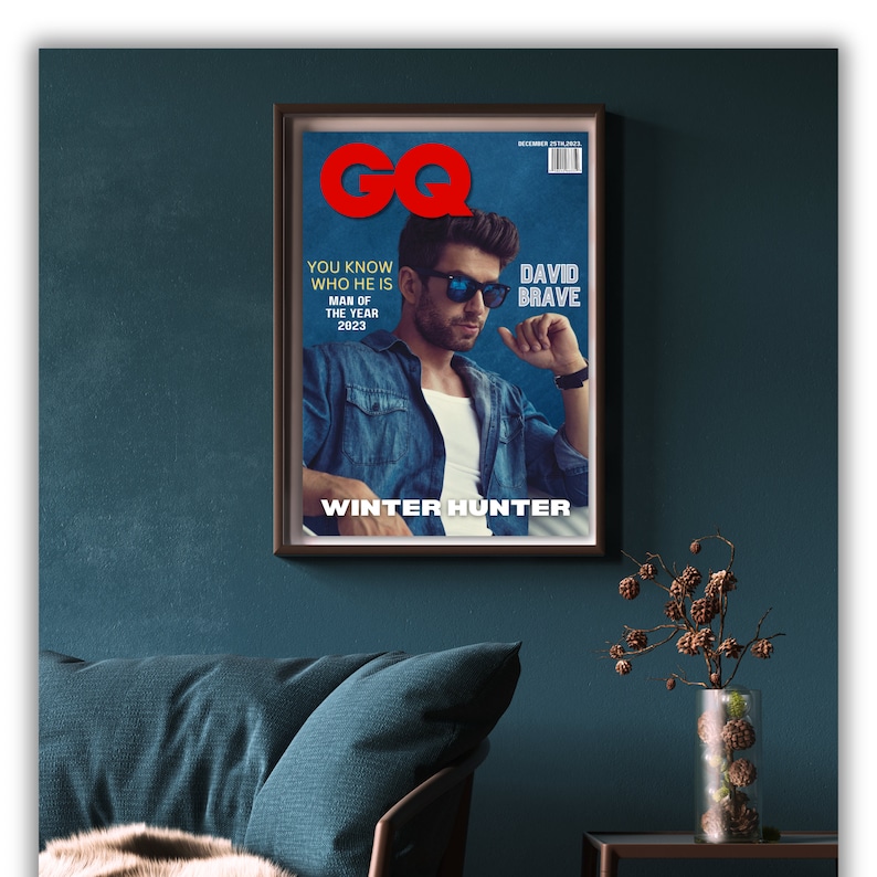 Custom GQ Magazine Cover, Personalized Gift (digital File) - Etsy