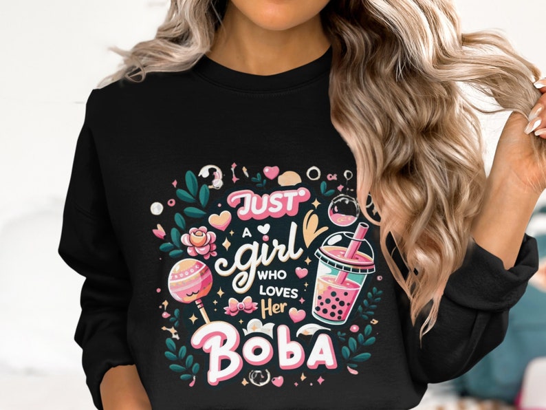 Just a Girl Who Loves Boba Png | Commercial Use Clipart | T-shirts ...