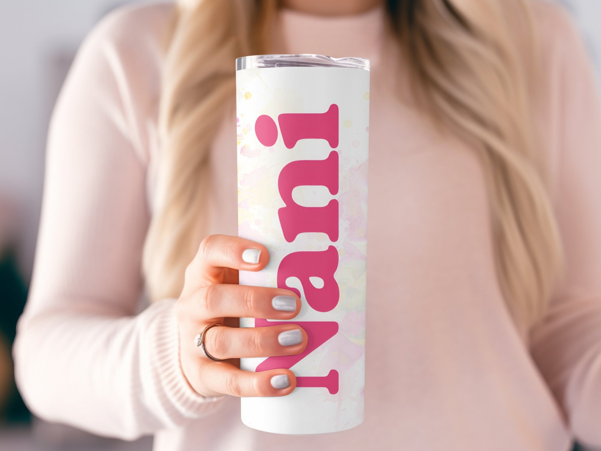 Nani Pink Tumbler Wrap Sublimation Straight Skinny 20oz Tumbler Tapered ...