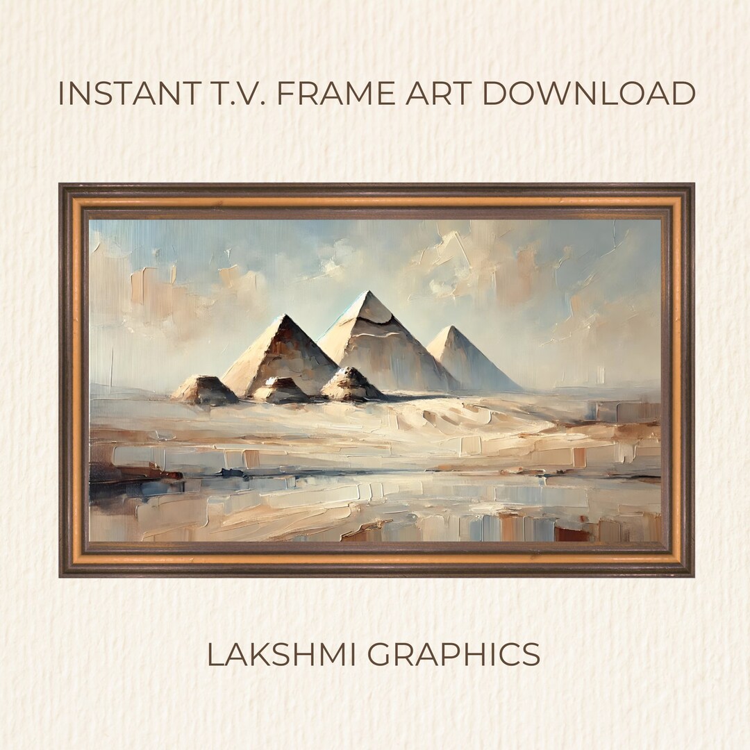 Frame Tv Art the Great Pyramids of Giza | TV Art Frame | Digital Tv ...