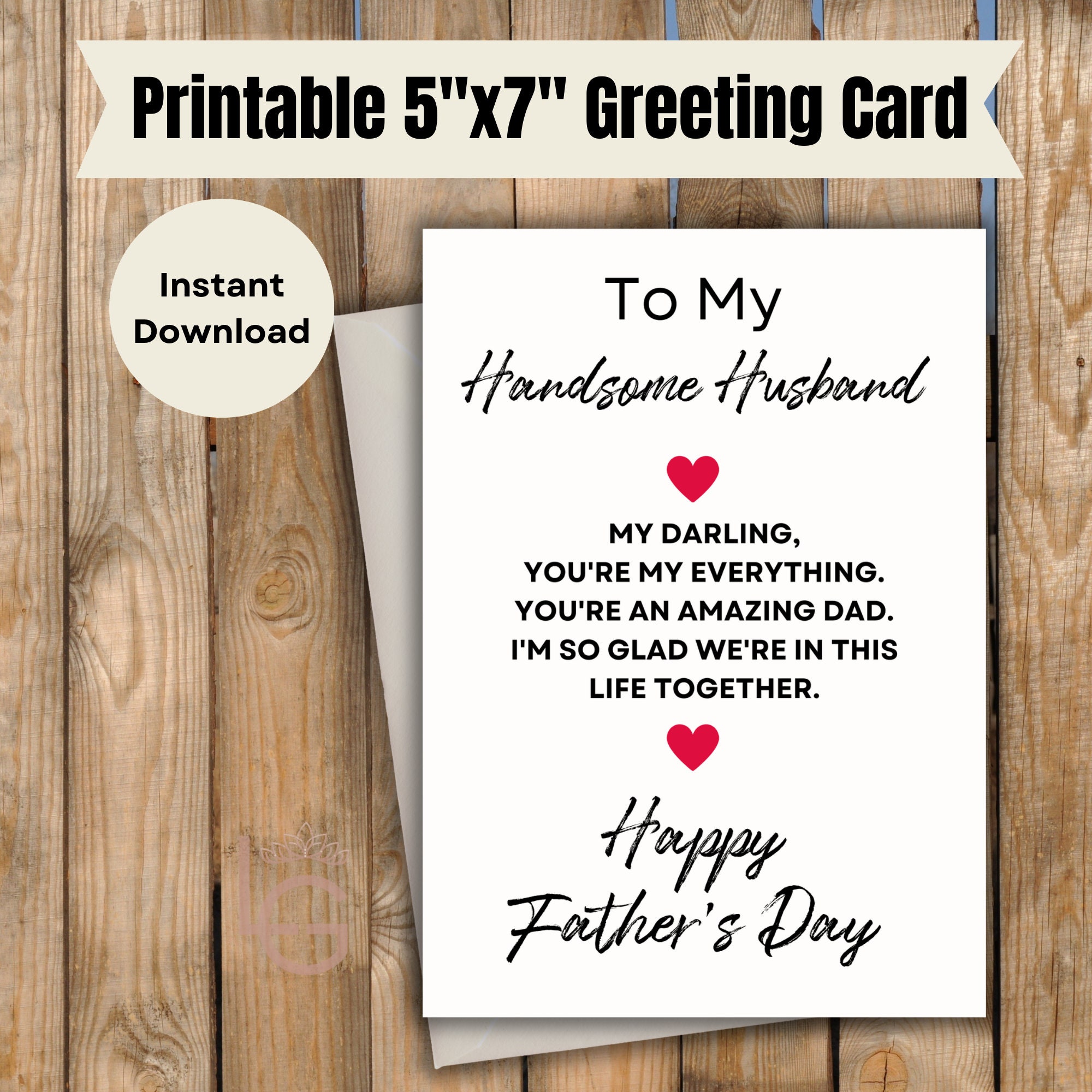 Printable Father’s Day Card | Instant Download Father’s Day Card ...