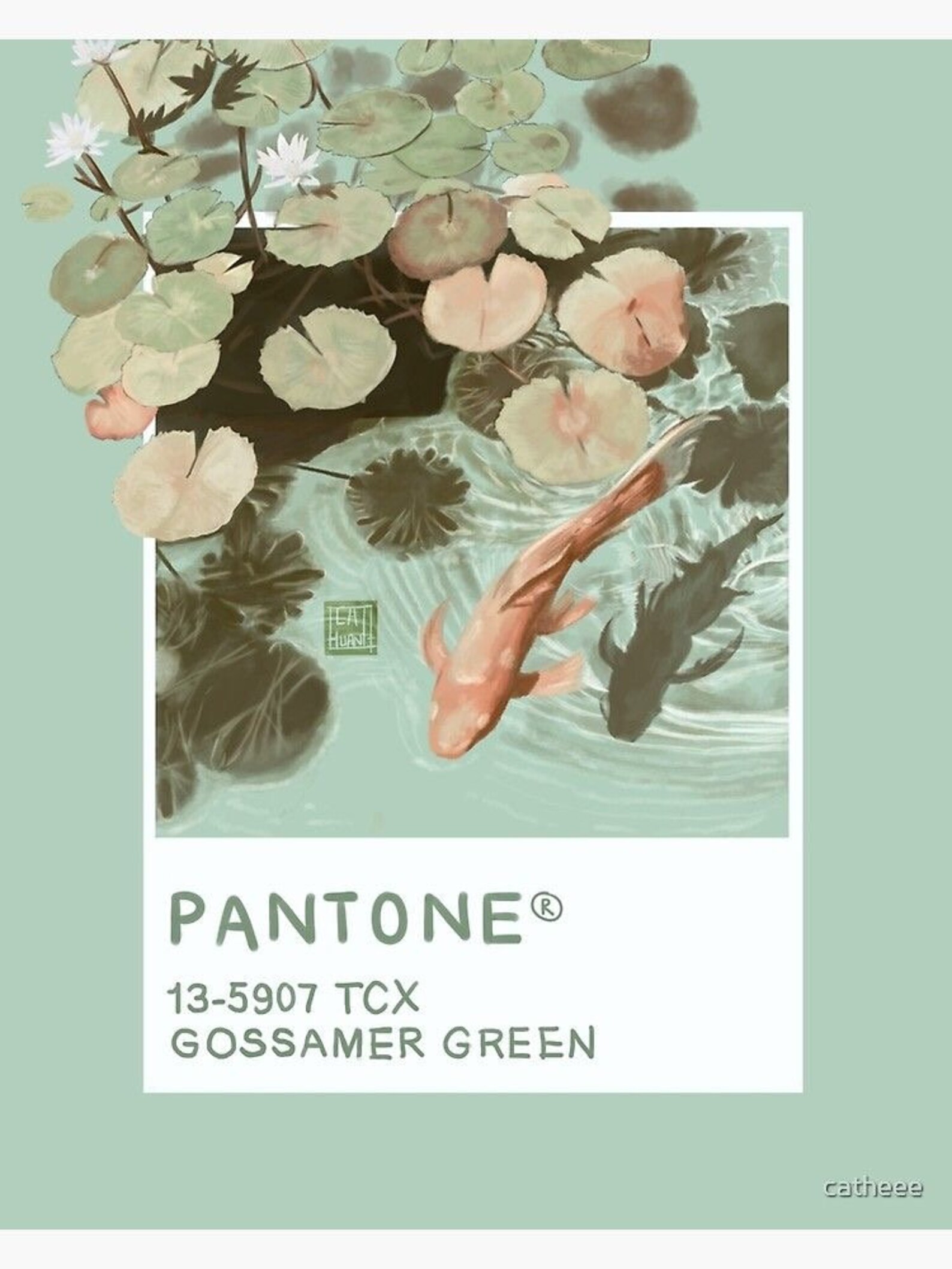 Introducing the Pantone 13-5907 TCX Poster a Stunning Piece - Etsy