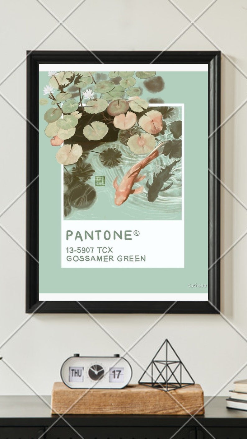 Introducing the Pantone 13-5907 TCX Poster a Stunning Piece - Etsy