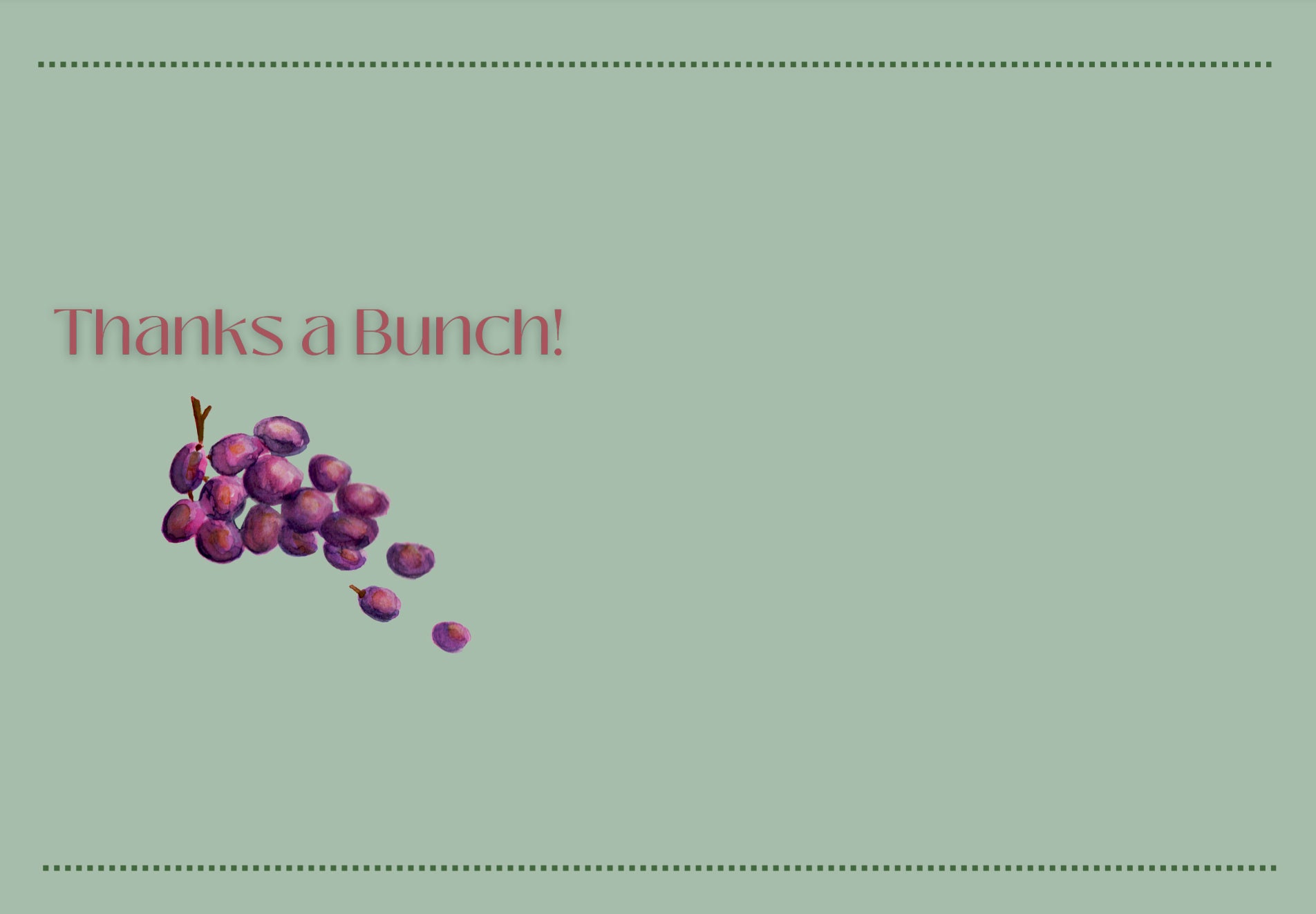 Nutrition / Food Thank You Card Printable - Etsy