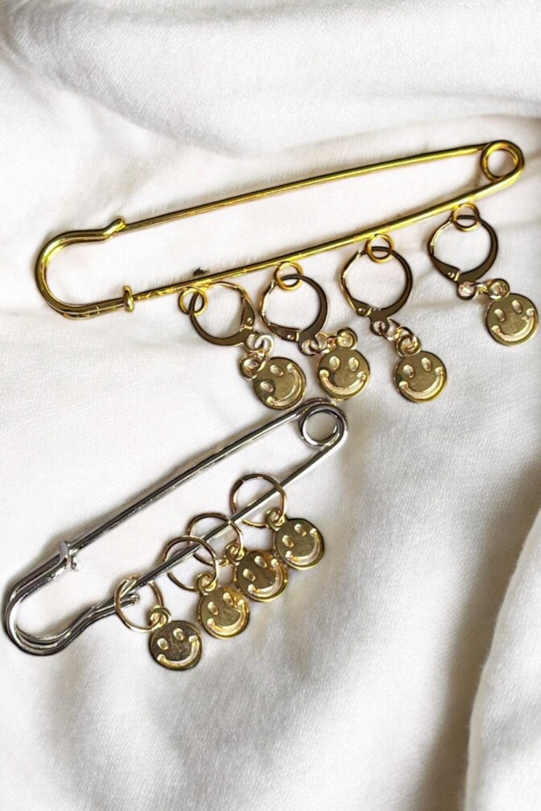 Smiley Face Stitch Markers – Set of 4 | Fun & Cheerful Knitting and ...