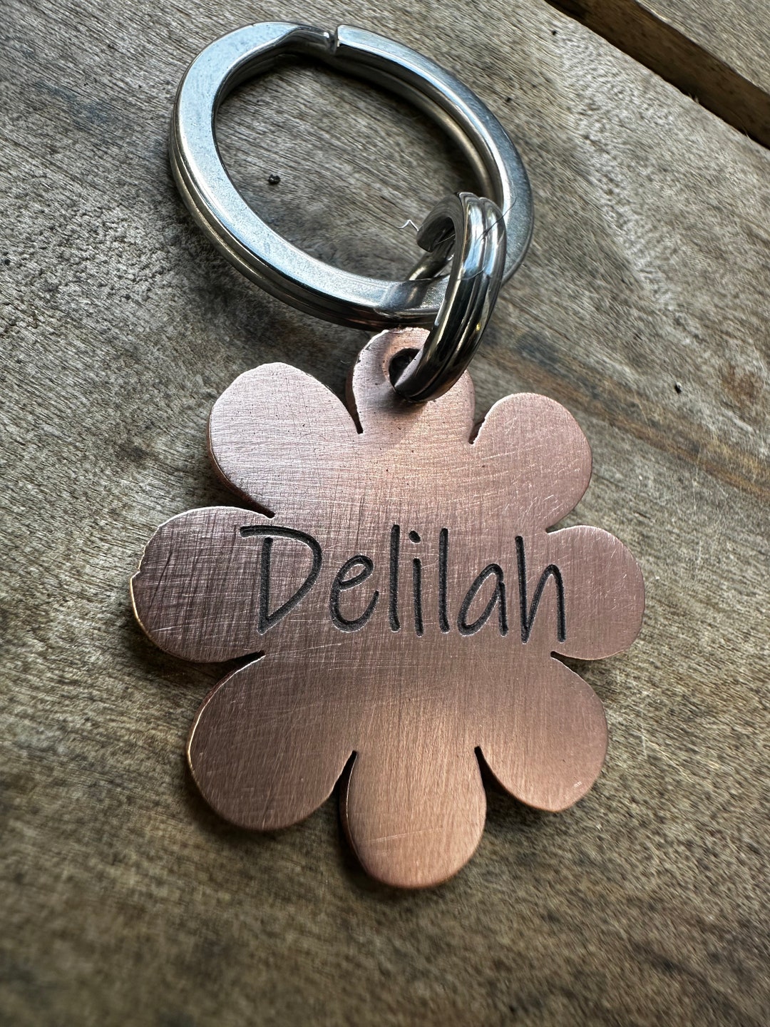 Flower Dog Tag, Flower Pet Id Tag, Dog ID Tag, Dog Tag,cute Dog Cat Tag ...