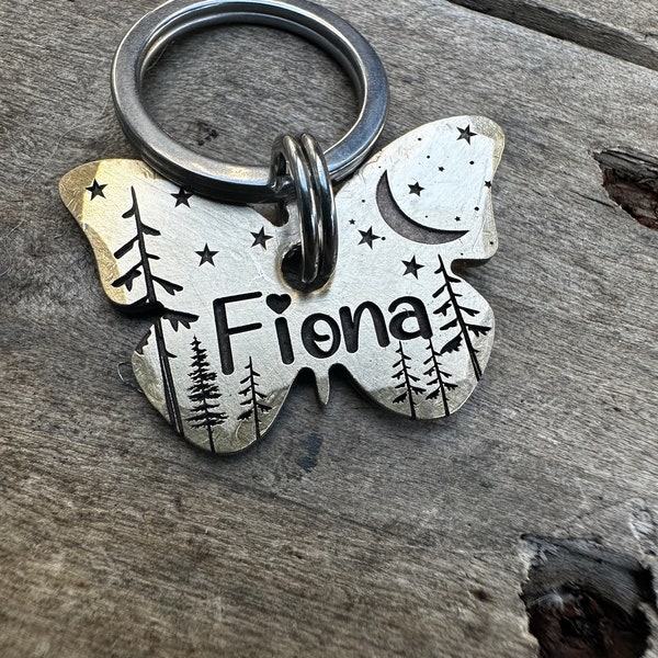 Custom Cat Tag Butterfly - Etsy
