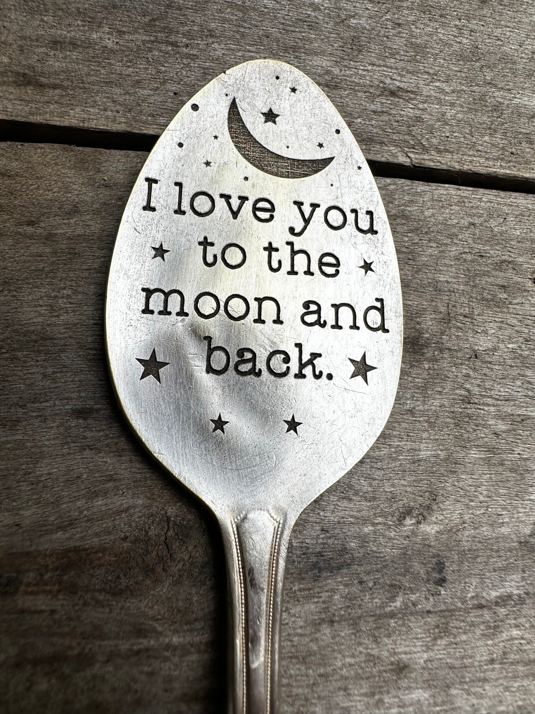 Custom Spoon,personalized Spoon,love You to the Moon and Back, Plant ...