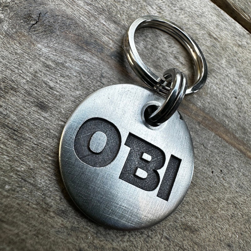 Silver Star Id Tag Cat - Etsy