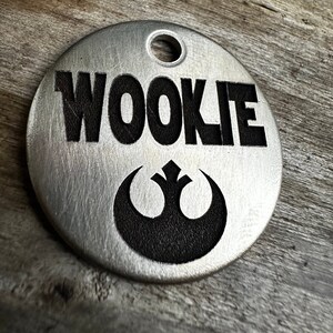 Star Wars Themed Dog Pet Id Tag, Star Wars Pet Id Tag, Leia Dog ID Tag ...