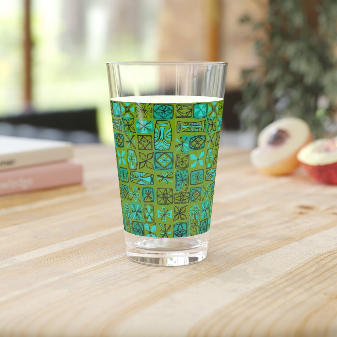 Tiki Art Vintage Pint Glass, 16oz - Etsy