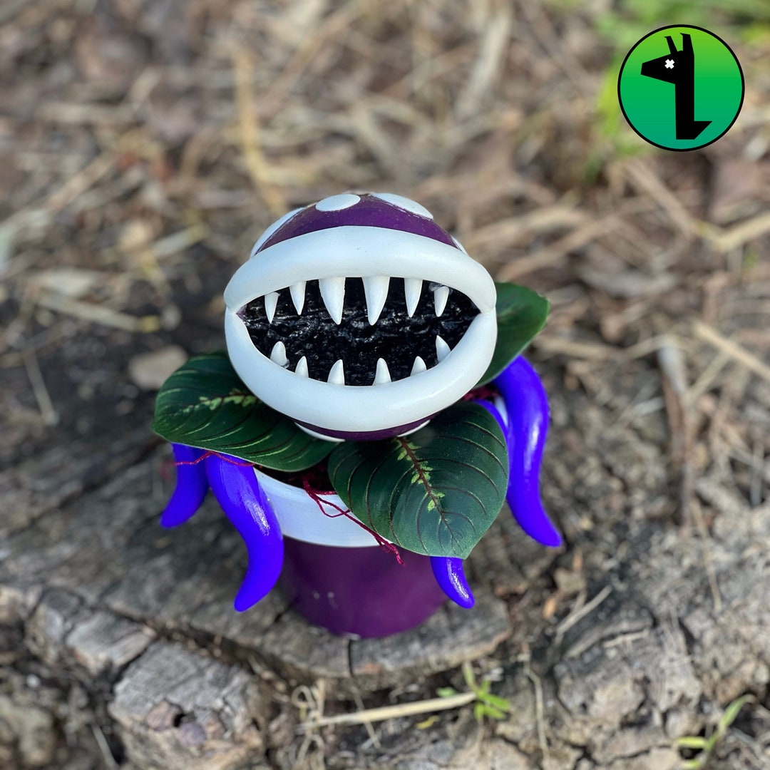 Purple People Eater Horror Gourd | Man-eating Plant, Spooky Halloween ...