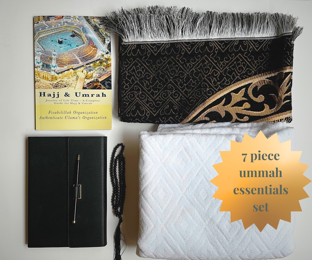Hajj Ummrah Muslim Gift Set Ehram Ihram Janamaz Sejeda Muslim Prayer ...