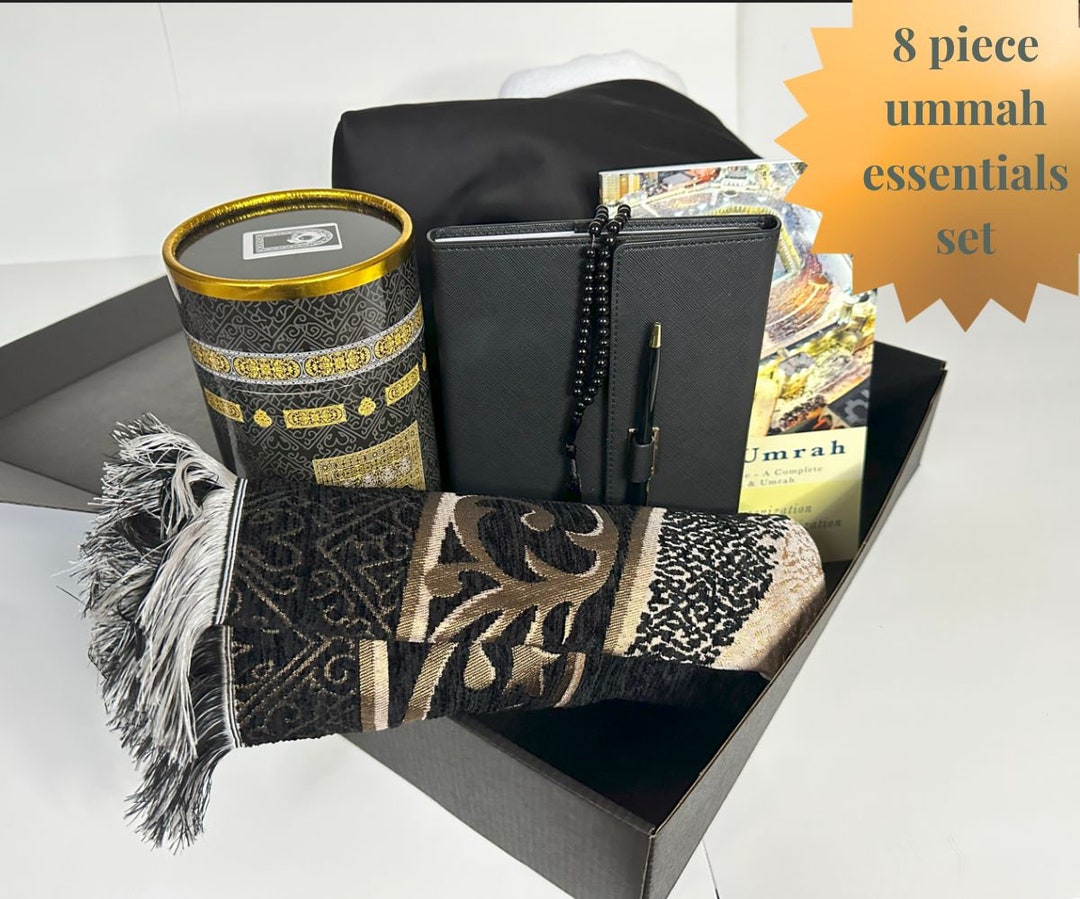 Hajj Umrah Gift Set 8 Piece Women Abaya Jilbab Muslim Prayer Dress ...