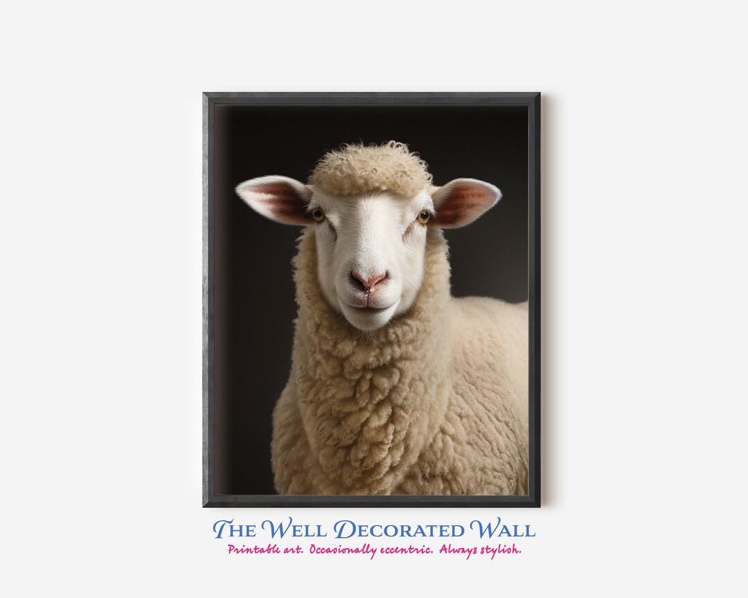 CHIC SHEEP No. 4 - Chic Country Sheep - an Unexpected Printable Print ...